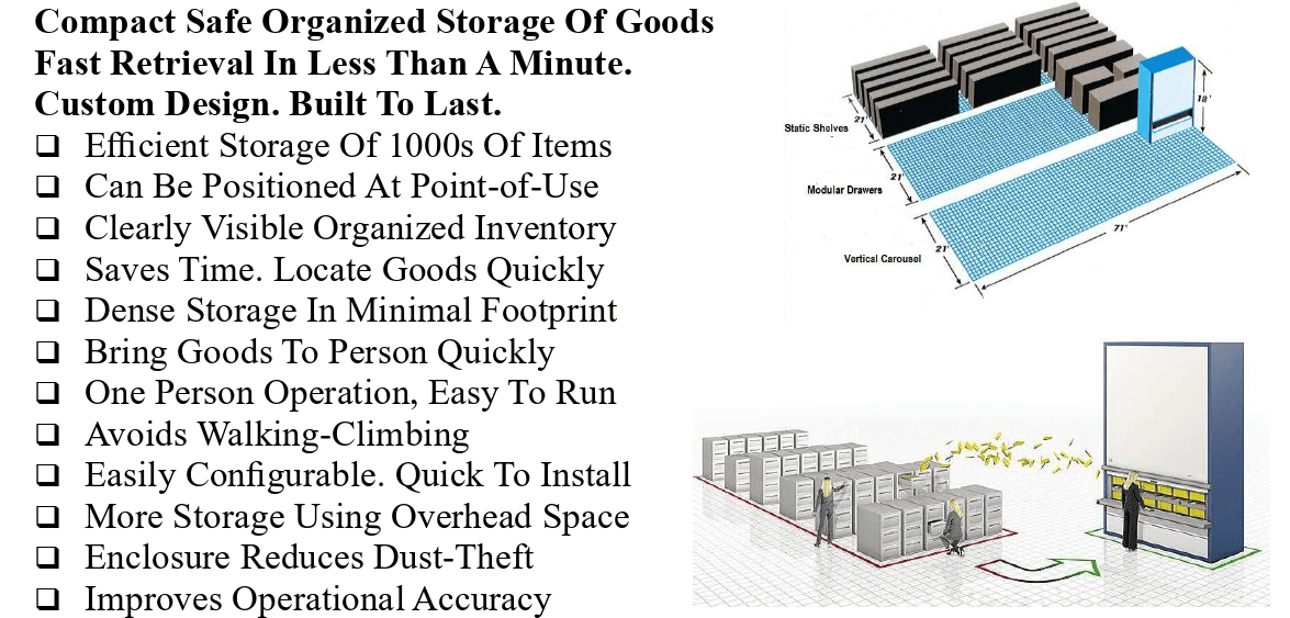 External Tray Carousel – Tray Comes Out To Enable Load Items By Jib ...